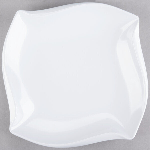 Elite Global Solutions D2510 Ming 10 1/4" White Irregular Square ...
