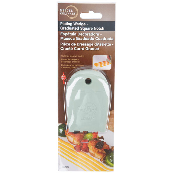 Mercer Culinary M35630 Graduated Square Notch Silicone Wedge Plating Tool