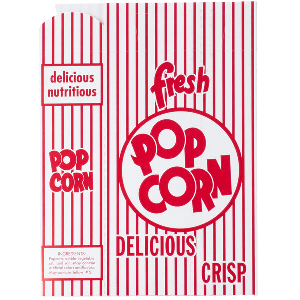 Great Western 11049 .74 oz. Popcorn Box - 500/Case