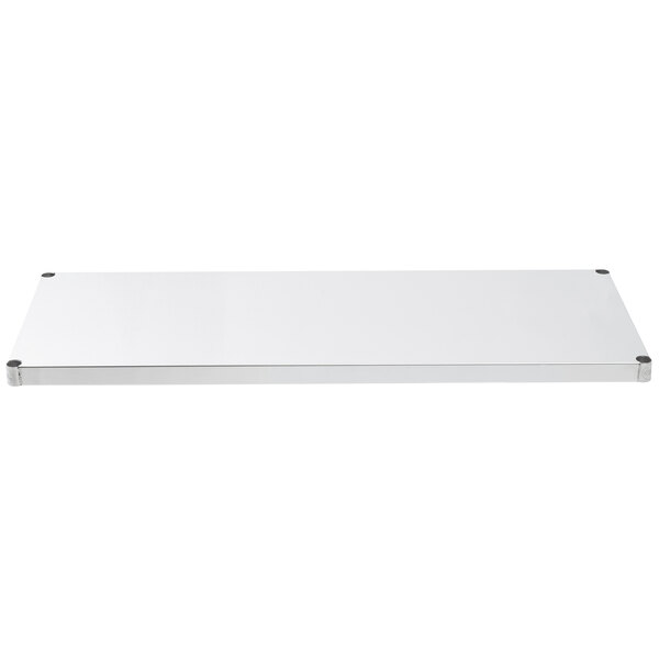 Regency 18" x 48" NSF Stainless Steel Solid Shelf