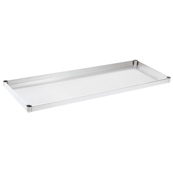 Regency 18" x 48" NSF Stainless Steel Solid Shelf