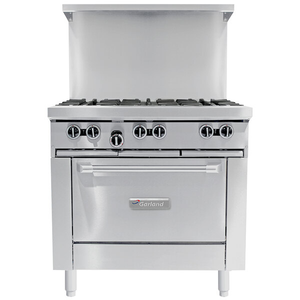 Garland G36-6R Natural Gas 6 Burner 36" Range with Standard Oven ...
