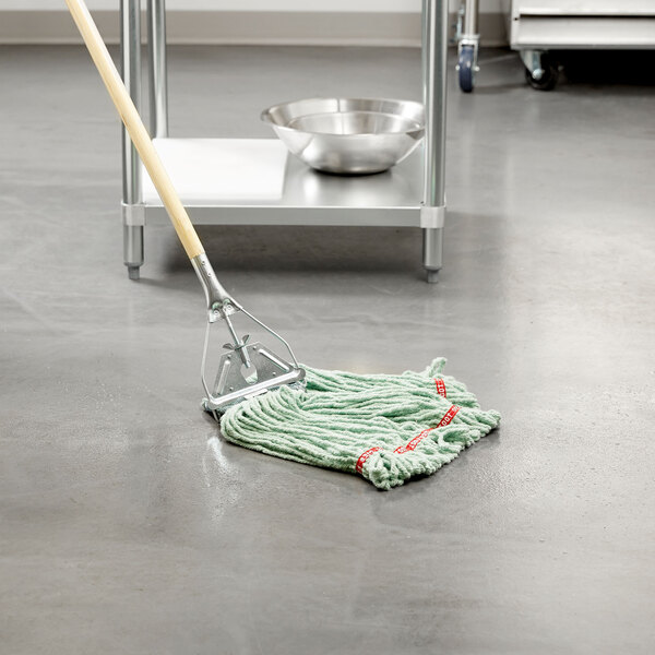 Rubbermaid Web Foot FGA25206GR00 20 oz. Green Blend Shrinkless Looped ...