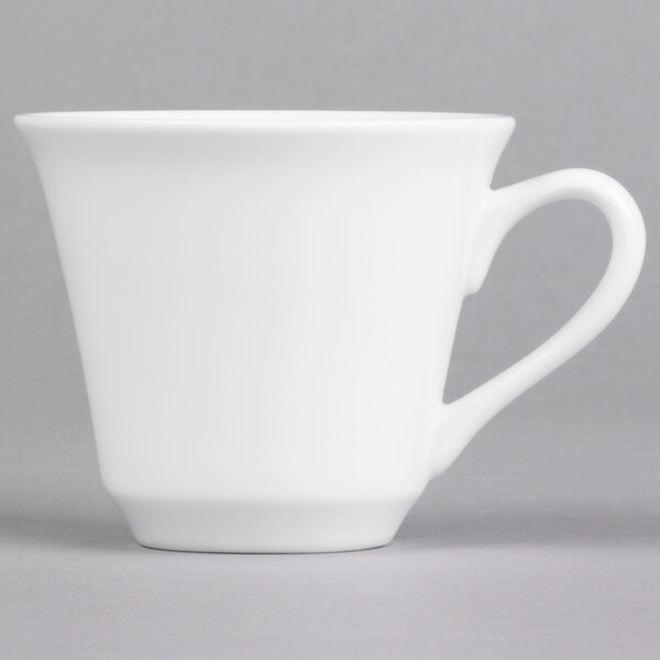 Libbey Slenda 8 oz. Royal Rideau White Porcelain Tall Tea Cup - 36/Case
