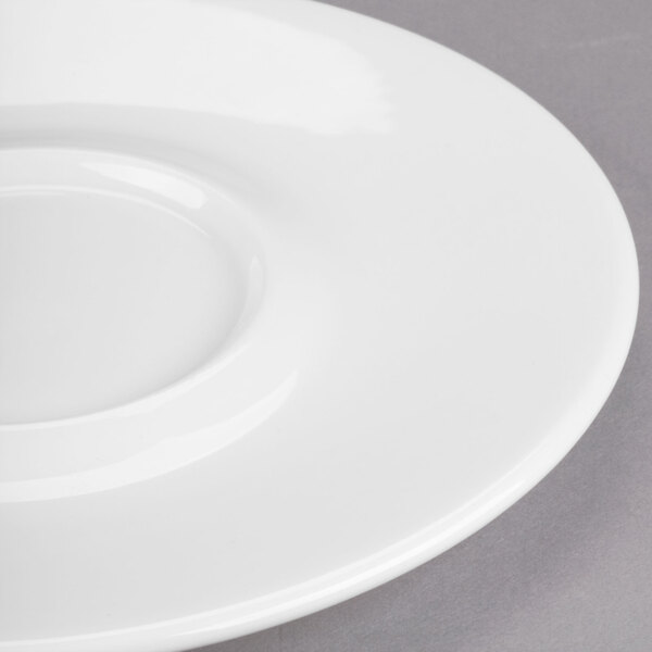 Libbey Slenda 5 1/8" Royal Rideau White Porcelain Saucer - 36/Case