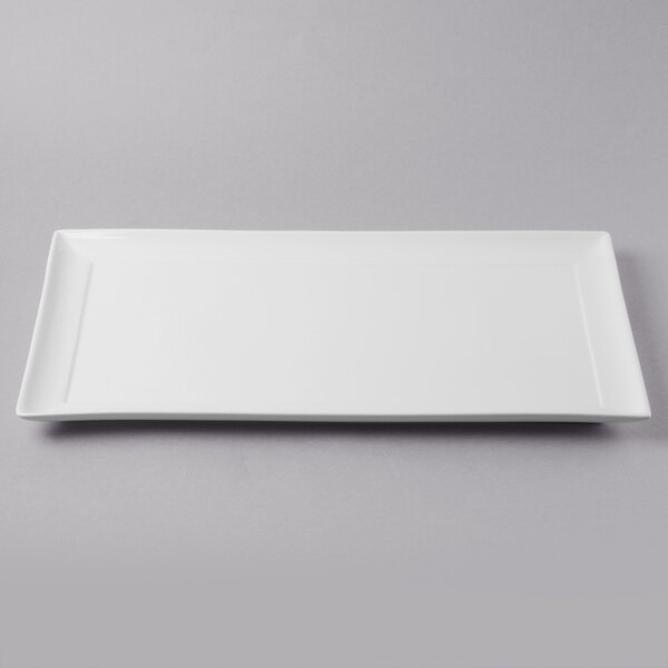 Libbey 905356991 Slenda 20 1/4" x 12 1/8" Rectangular Royal Rideau ...