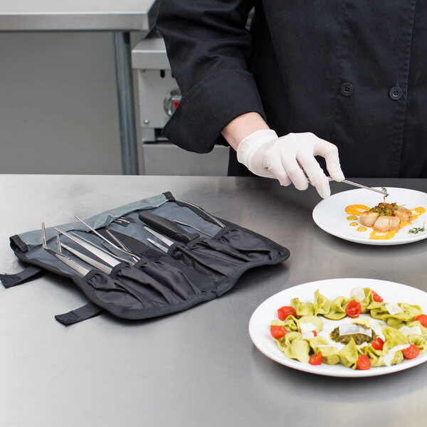 Mercer Culinary M35152 10 Piece Precision Plating Tongs Set