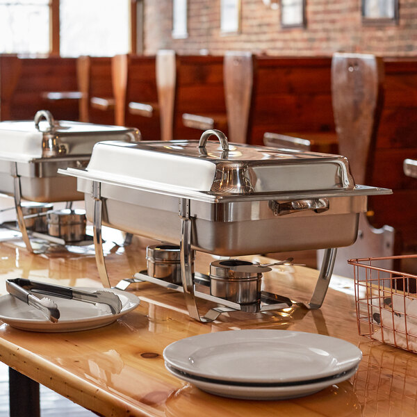 Choice Full Size Chafer (8 qt.) with Stackable Frame