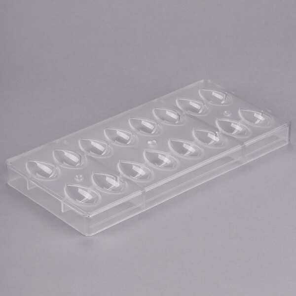 Matfer Bourgeat 380167 16 Compartment Quenelle Chocolate Mold