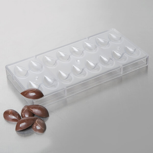 Matfer Bourgeat 380167 16 Compartment Quenelle Chocolate Mold