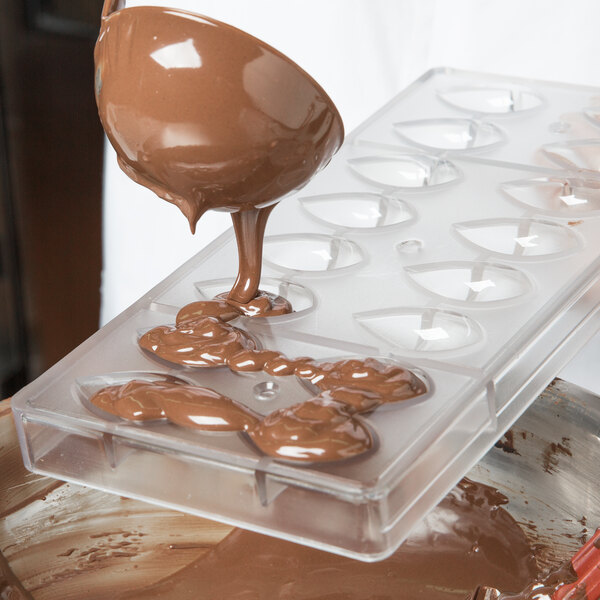 Matfer Bourgeat 380167 16 Compartment Quenelle Chocolate Mold