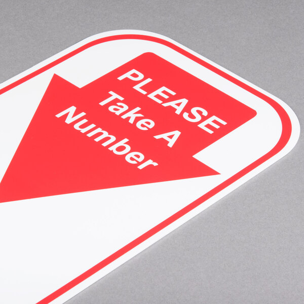 Turn-O-Matic 106000100 Please Take A Number Sign