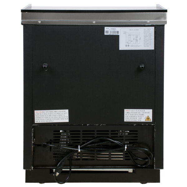 Avantco HBB-25-HC 25" Black Horizontal Bottle Cooler