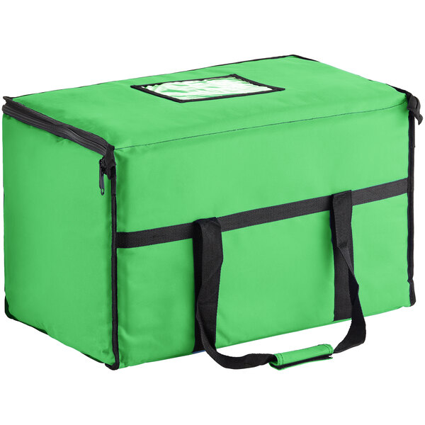Choice Insulated Food Delivery Bag - Green Nylon