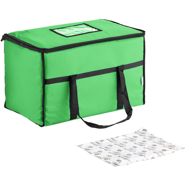 Choice Insulated Food Delivery Bag - Green Nylon