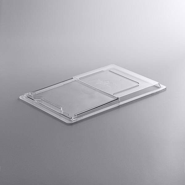 Cambro 1826SCCW135 Clear Camwear Sliding Lid for Food Storage Box 26" x 18"