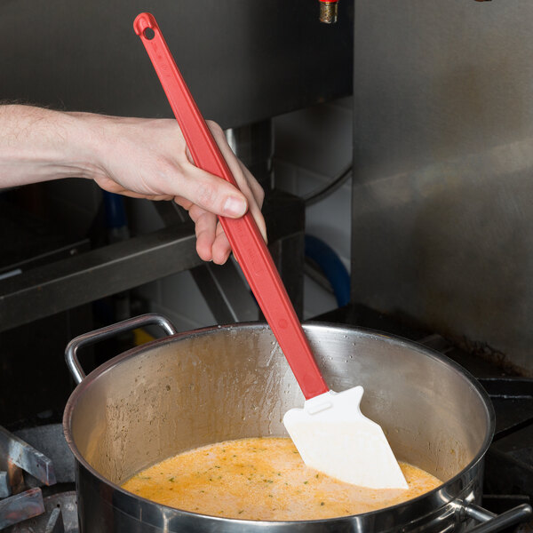 Rubbermaid FG1964000000 16 1/2" Red High Temperature Silicone Spatula