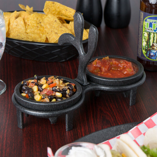HS Inc. HS1028 Charcoal Polyethylene Salsa Caddy for (2) HS Inc. HS1008 ...
