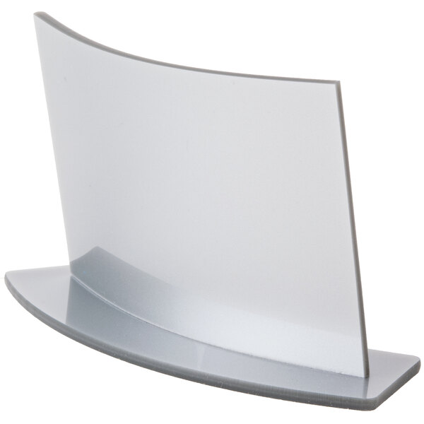 Cal-Mil 891 Black Write-On Forma Board with Silver Frame - 3" x 2" x 2 1/2"