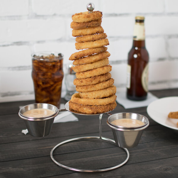 Clipper Mill by GET 4-81878 Stainless Steel 7" Onion Ring Tower with ...