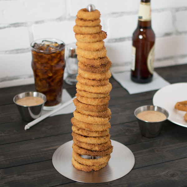 Clipper Mill by GET 4-81874 Stainless Steel 12" Onion Ring Tower