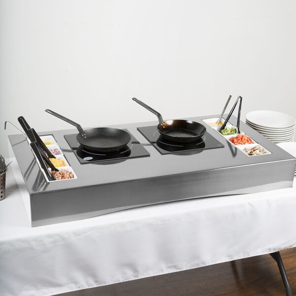 Tablecraft CWACTION2TCL 47 3/8" x 25 1/2" x 5 1/2" Clear Brushed ...