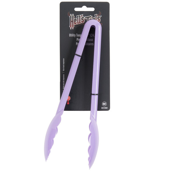 Mercer Culinary M35100PU Hell's Tools® 9 1/2" Purple Allergen-Free High ...