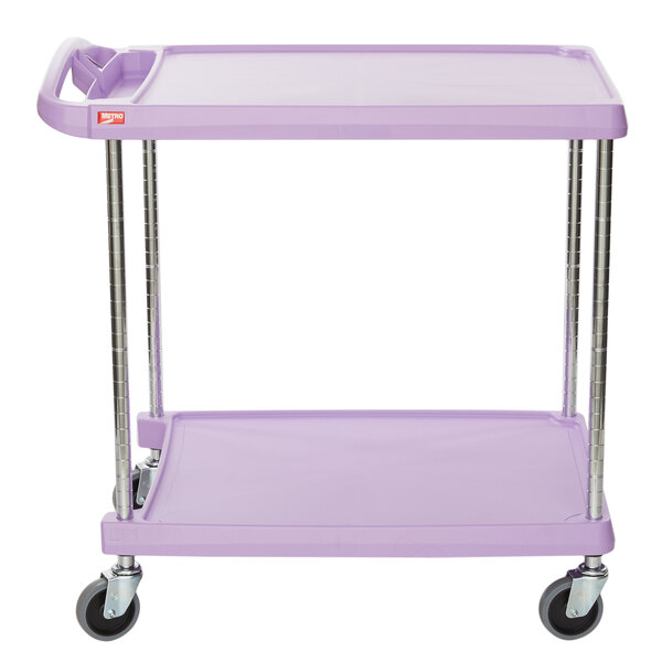 Metro myCart MY2030-24AP Purple Utility Cart with Two Shelves and ...