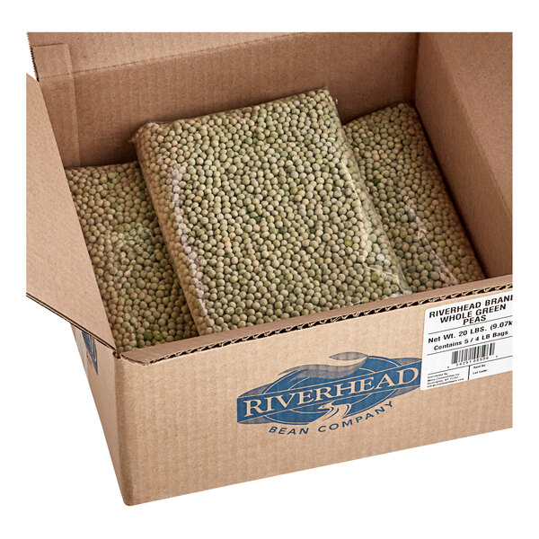 Dried Whole Green Peas - 20 lb.