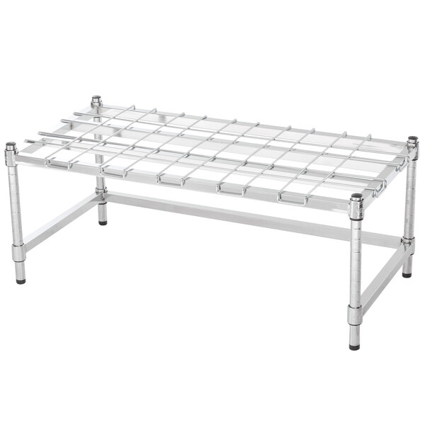 Regency 18" x 36" Heavy-Duty Chrome Dunnage Rack with Mat