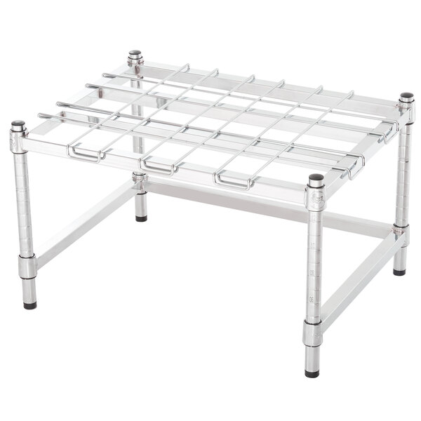 Regency 18" x 24" Heavy-Duty Chrome Dunnage Rack with Mat