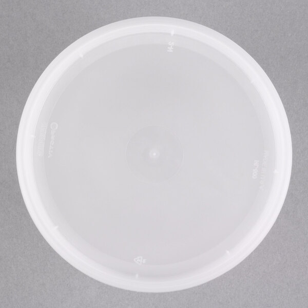 Pactiv/Newspring YSD2516 16 oz. Translucent Round Deli Container Combo ...