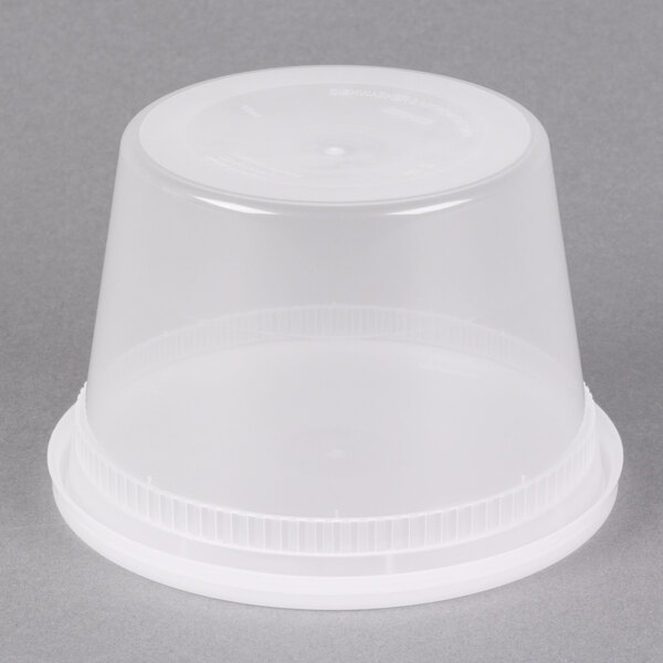 Pactiv/Newspring YSD2516 16 oz. Translucent Round Deli Container Combo ...
