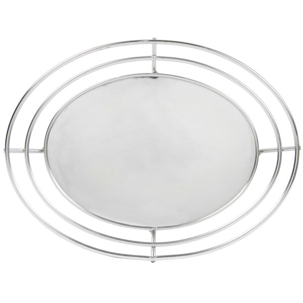 Clipper Mill by GET 4-84855 12 1/2" x 9 1/4" Stainless Steel Oval ...