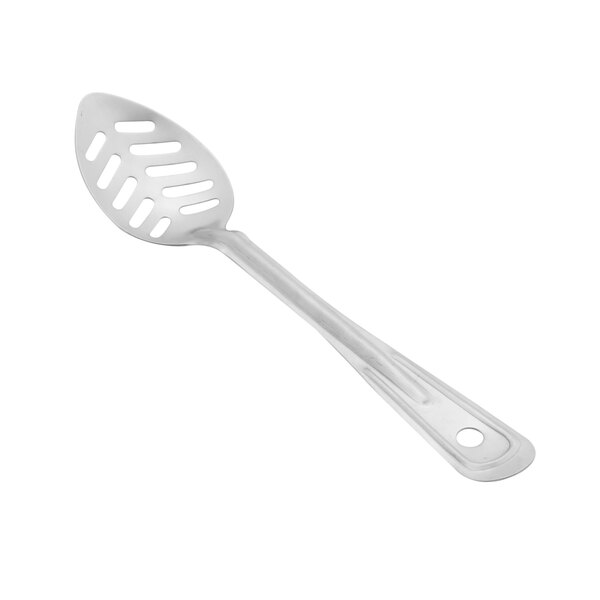 Vollrath 46963 11" Slotted Stainless Steel Basting Spoon