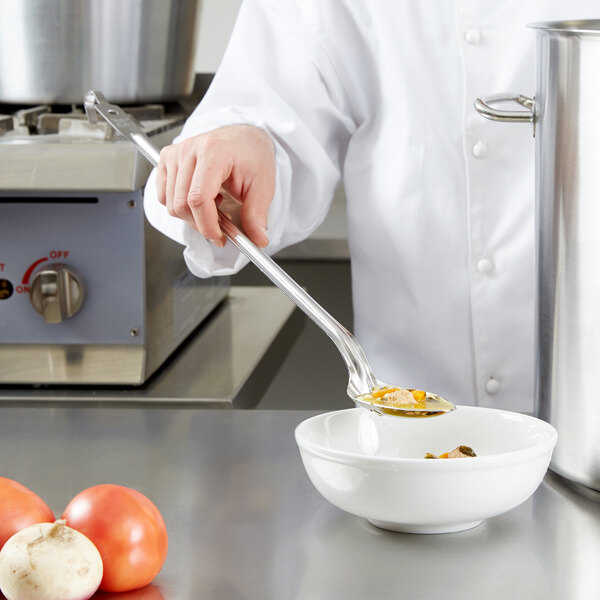 Vollrath 60170 21" Hooked Handle Solid Spoon