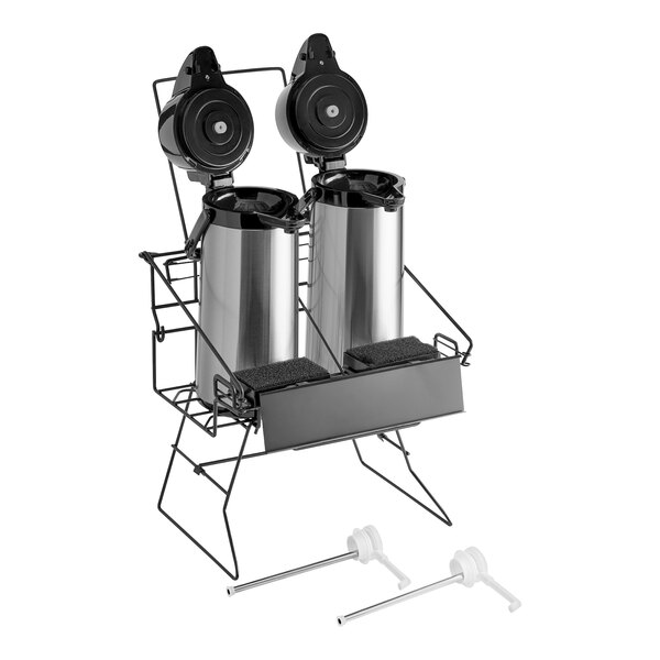 Choice 3-Piece Airpot Merchandising Rack Set with Rack and (2) 2.2 ...