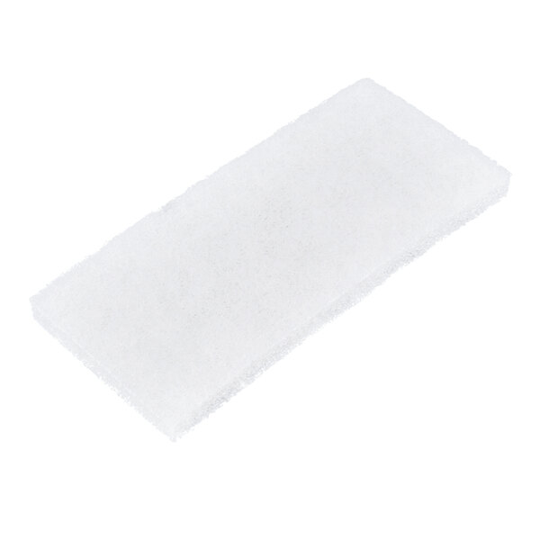 3M 8440 Doodlebug 10" x 4 5/8" White Cleaning Pad - 5/Pack