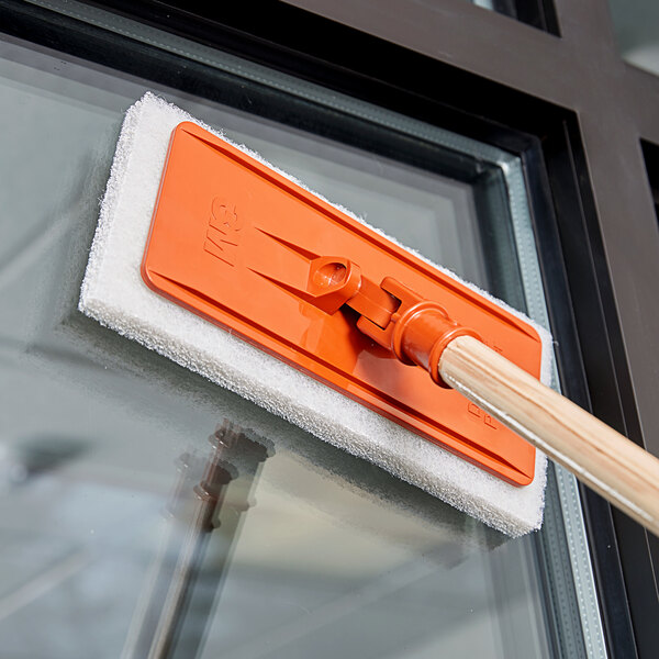 3M 8440 Doodlebug 10" x 4 5/8" White Cleaning Pad - 5/Pack