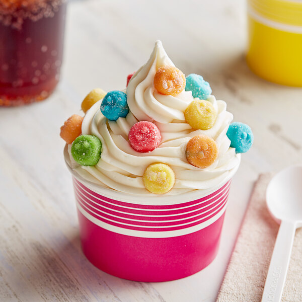 Albanese Sour Gummi Poppers Topping 4.5 lb. - 4/Case