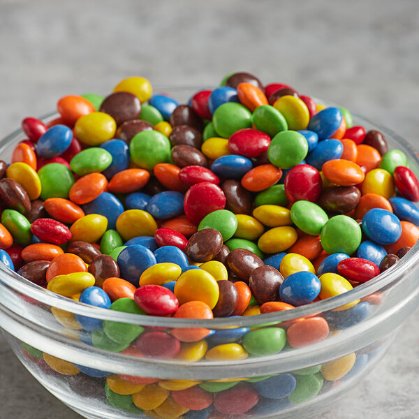 Chocolate Rainbow Mini Gems Topping - 15 lb.