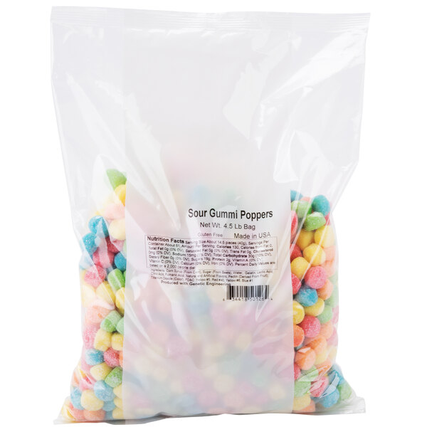 Albanese Sour Gummi Poppers Topping 4.5 lb.