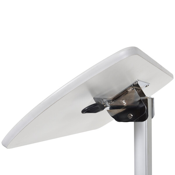 Luxor LX-PNADJ-WH 25 1/2" Pneumatic Adjustable Height Lectern