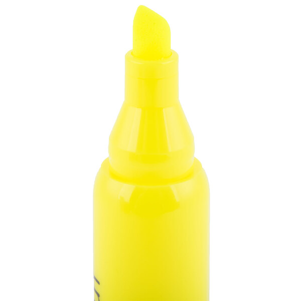 Universal UNV08866 Fluorescent Yellow Chisel Tip Desk Style Highlighter ...
