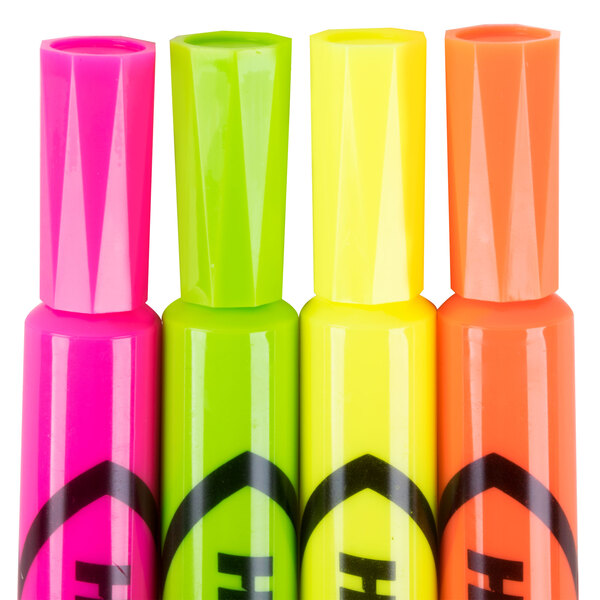 Avery® 24063 Hi-Liter® Chisel Tip Desk Style Highlighter, Fluorescent ...