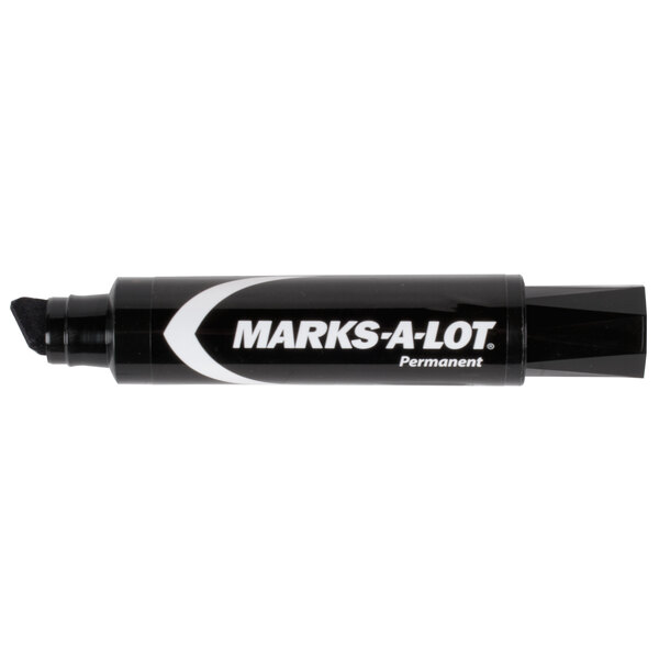 Avery® 24148 Marks-A-Lot Jumbo Black Chisel Tip Desk Style Permanent ...