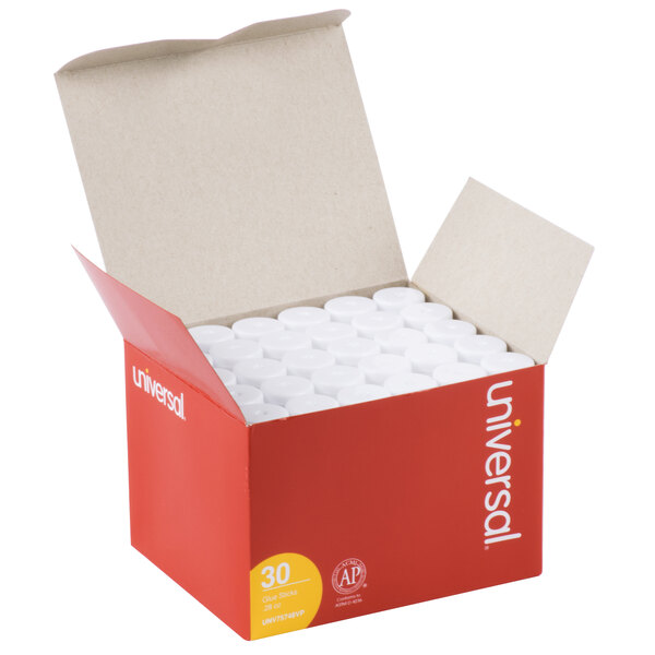 Universal UNV75748VP 0.28 oz. Clear Glue Stick - 30/Pack