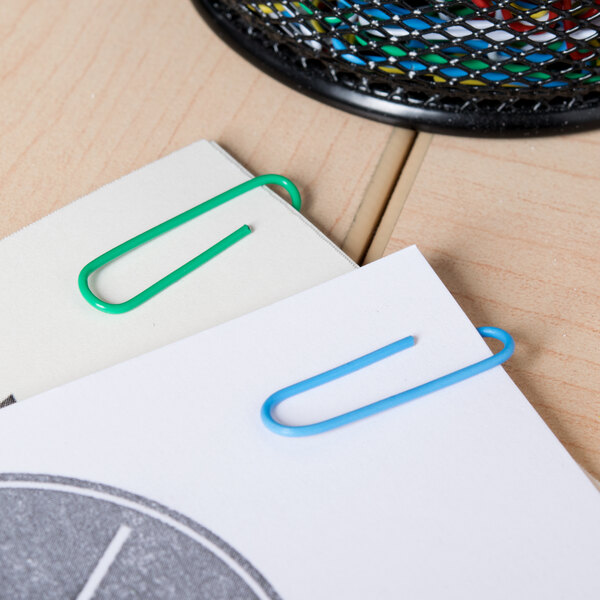 Universal UNV95001 Assorted Color #1 Standard Vinyl-Coated Paper Clip ...