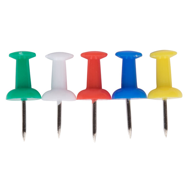 Universal UNV31203 Assorted Color Combo Clip and Push Pin Pack