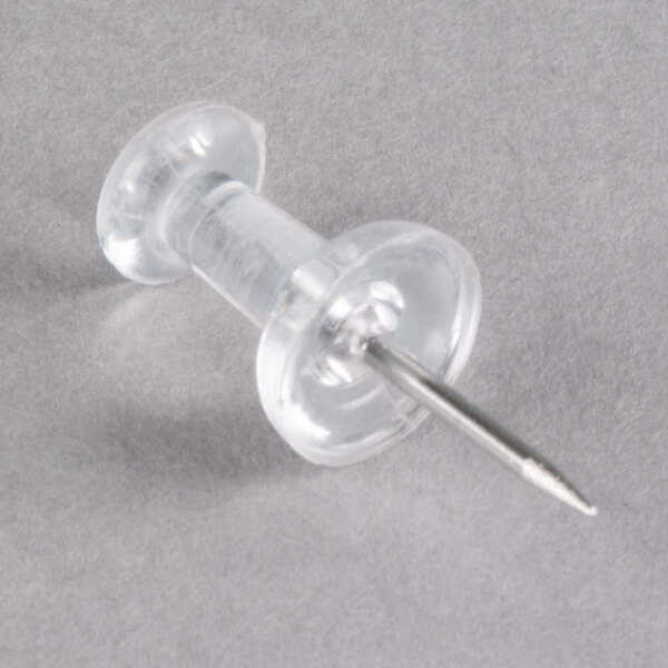 Universal UNV31306 3/8" Clear Plastic Push Pin - 400/Pack